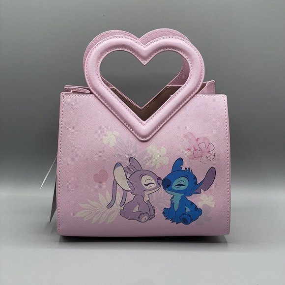 Bioworld | Bags | Disney Lilo Stitch Heart Stitch Angel Handbag Purse ...